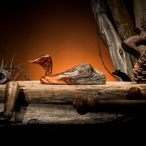 Cedar Fence Post Duck—small. Rustic Stylized Decoy. - Etsy