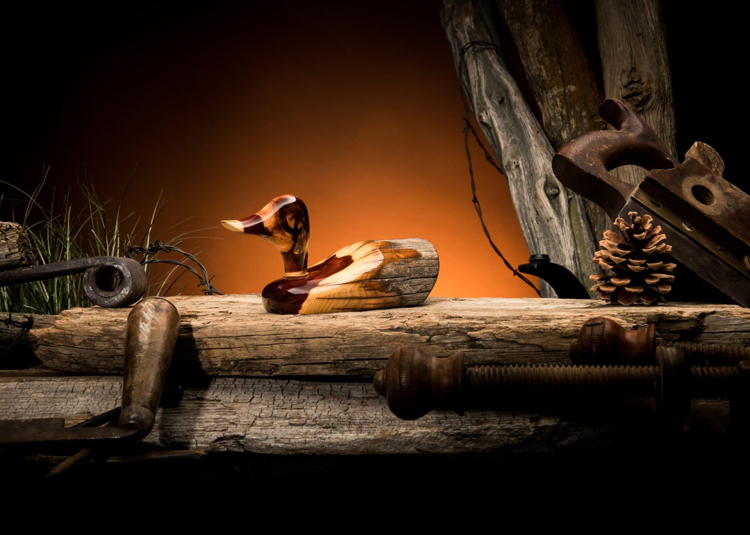 Cedar Fence Post Duck—small. Rustic Stylized Decoy. - Etsy