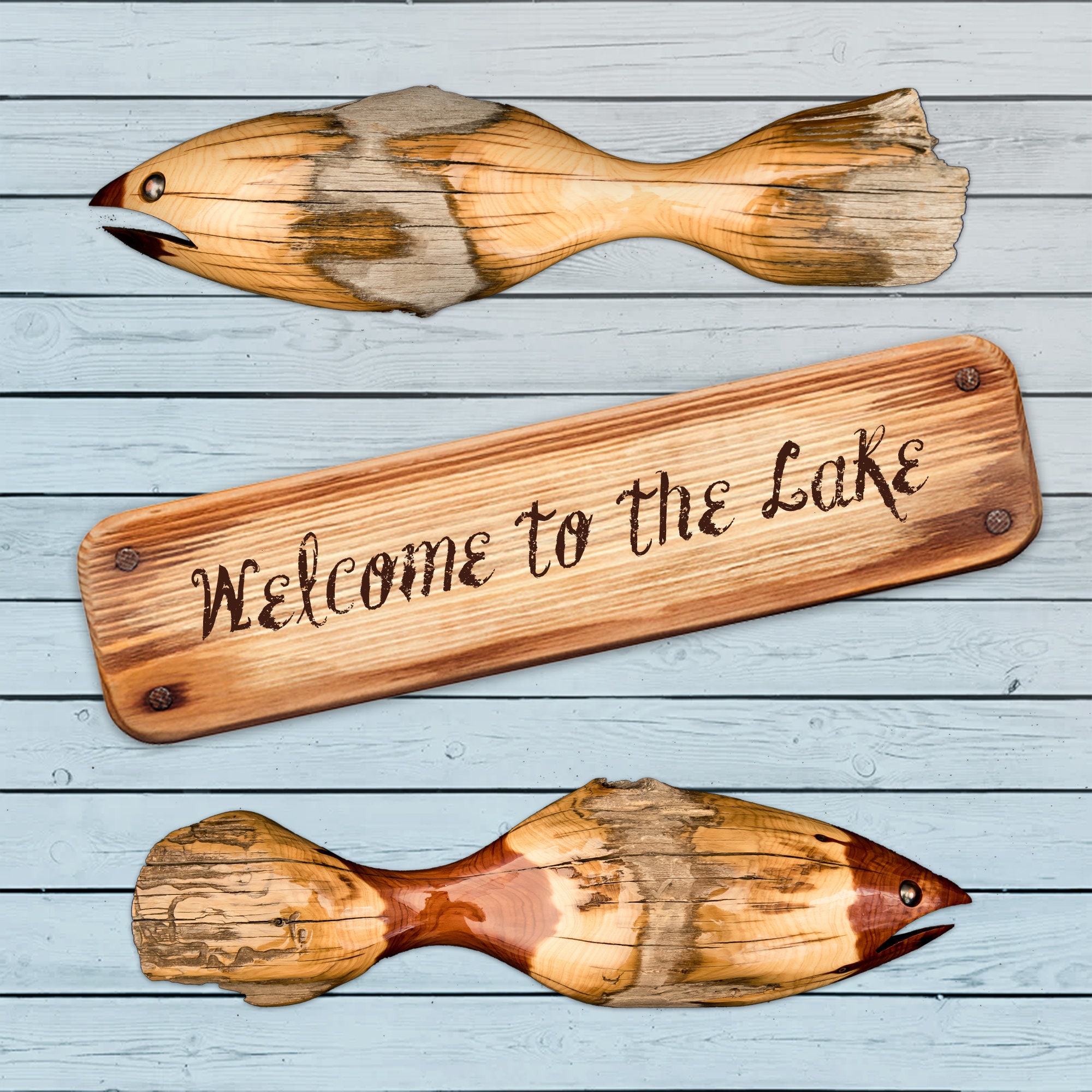 Cedar Fence Post FishMedium. Gift for Him. Gift for Men. Wall | Etsy