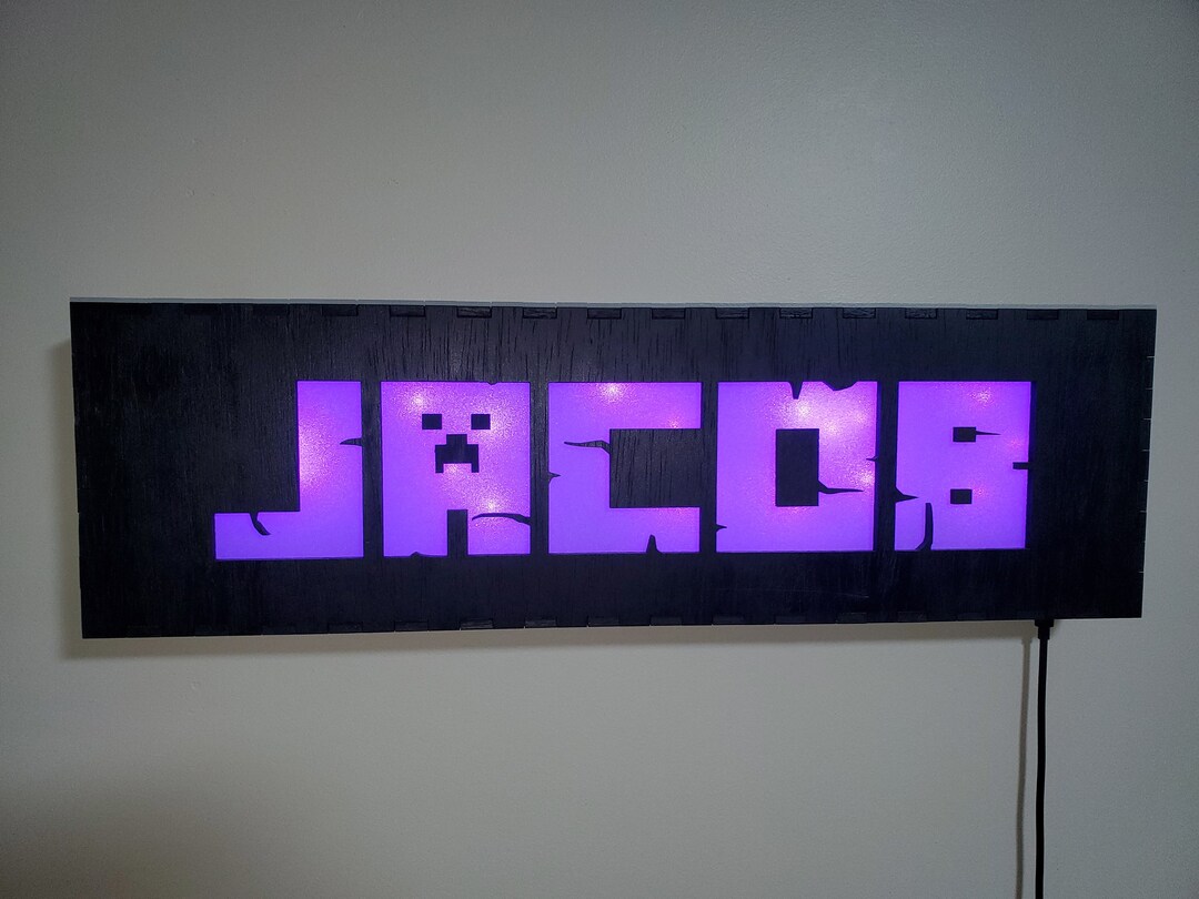 Personalized Minecraft Video Game Sign - Etsy