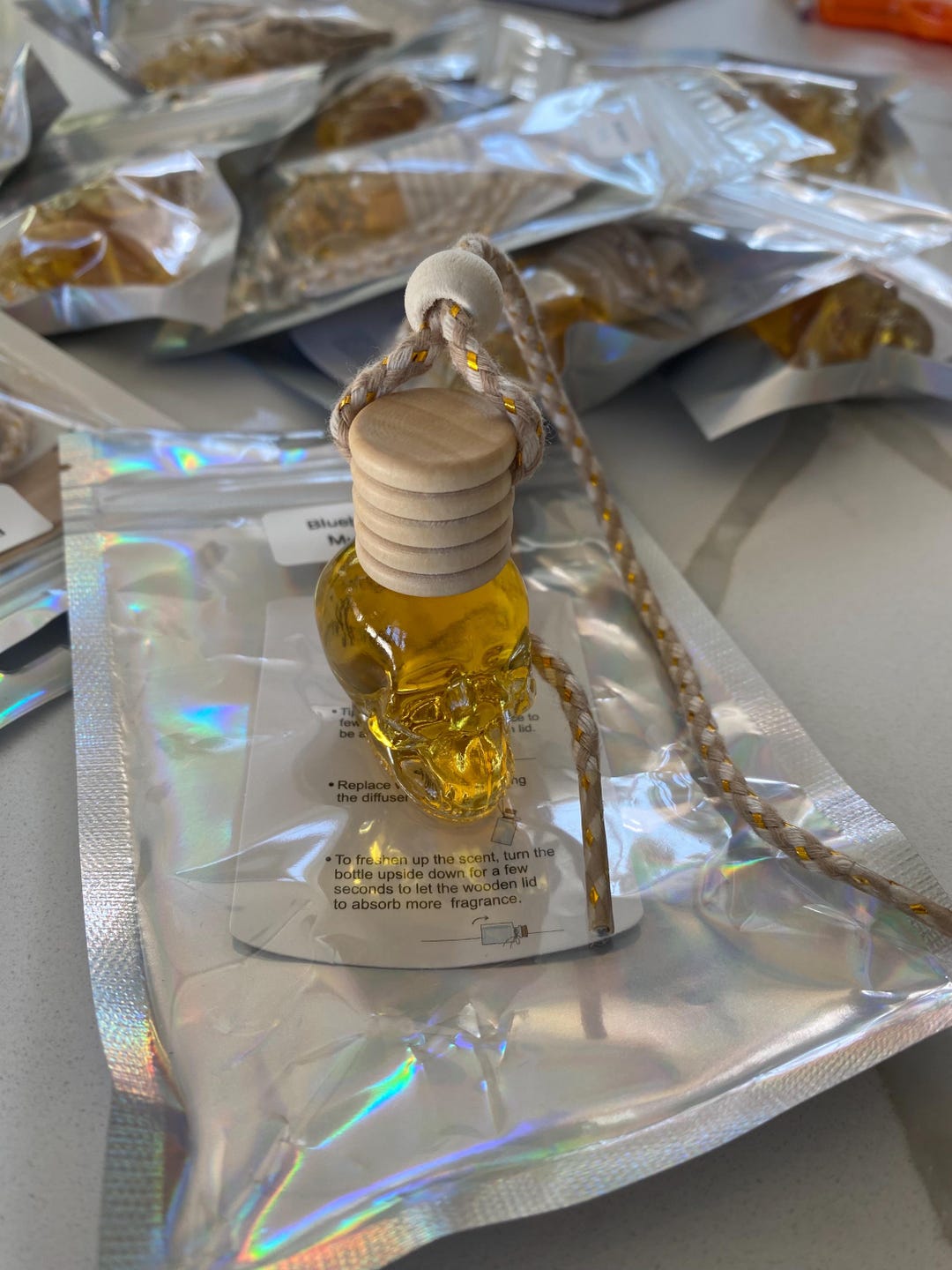 Clear Glass Skull Oil Diffuser for Cars - Etsy