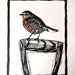 Robin Linocut Print, Original Linoprint, Remembrance/memorial Gift ...