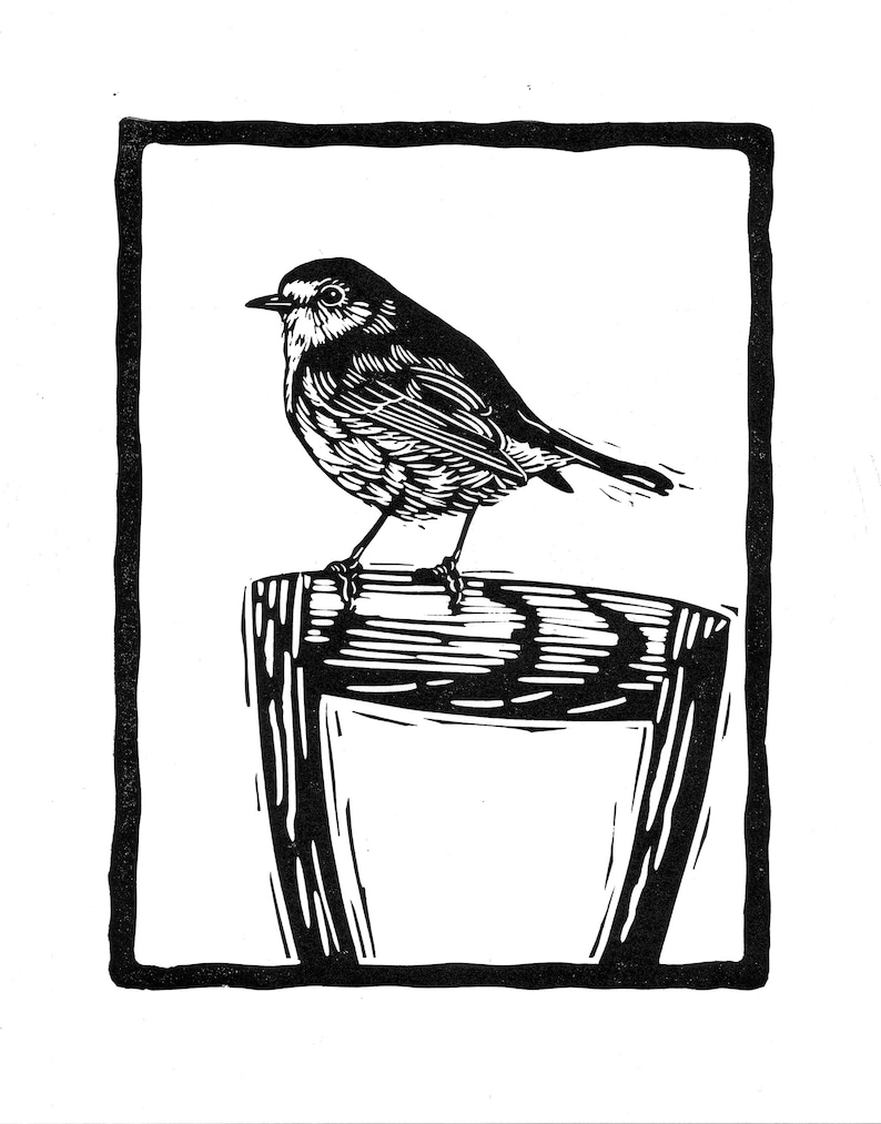 Robin Linocut Print Original Linoprint Remembrance/memorial - Etsy UK
