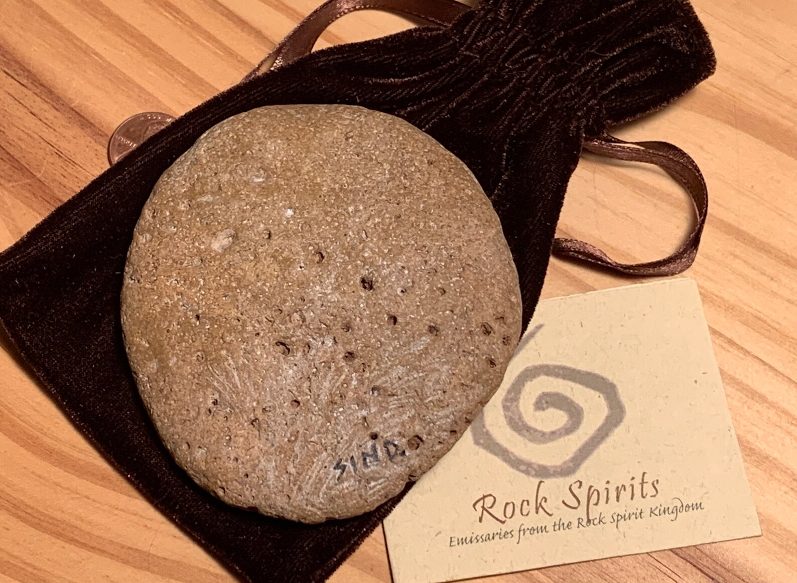 Rock Spirit Gallery: SPIRAL ROCK Just Be / Unique Painted Gratitude ...