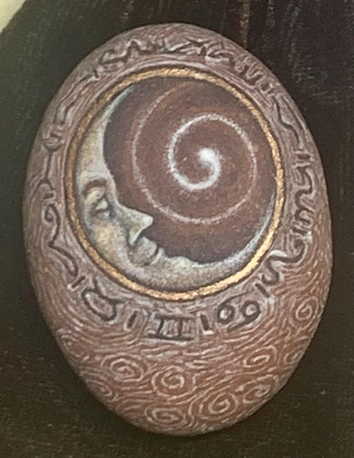 Rock Spirit Gallery: JOY of BEING / Moon With Astrology Symbols. Unique ...