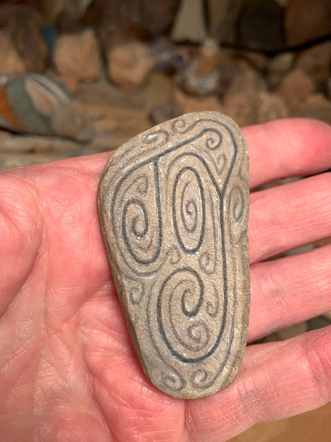 Rock Spirit Gallery: JOY / Being With Joy. Unique Hand Palm Size ...