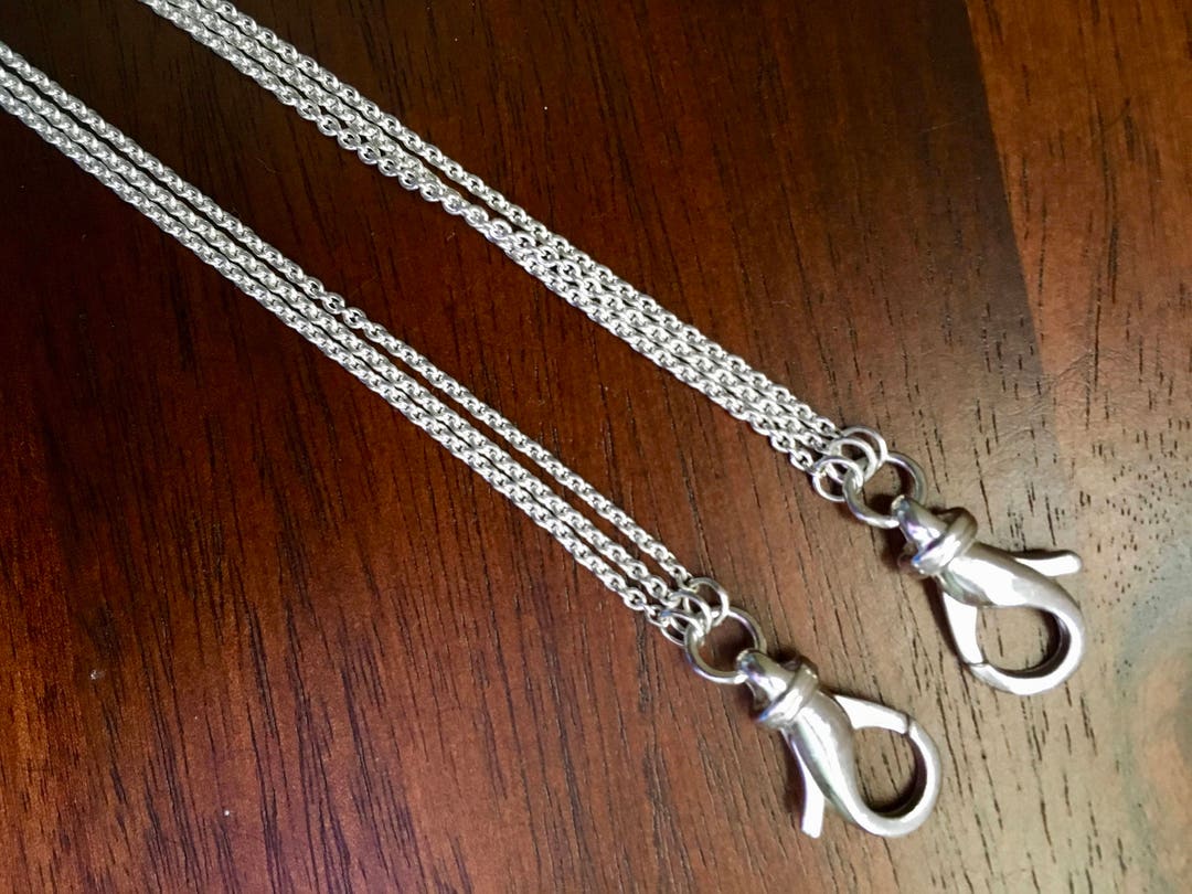 Mama Metal Triple Chain, Luxe Links Silver Chain - Etsy