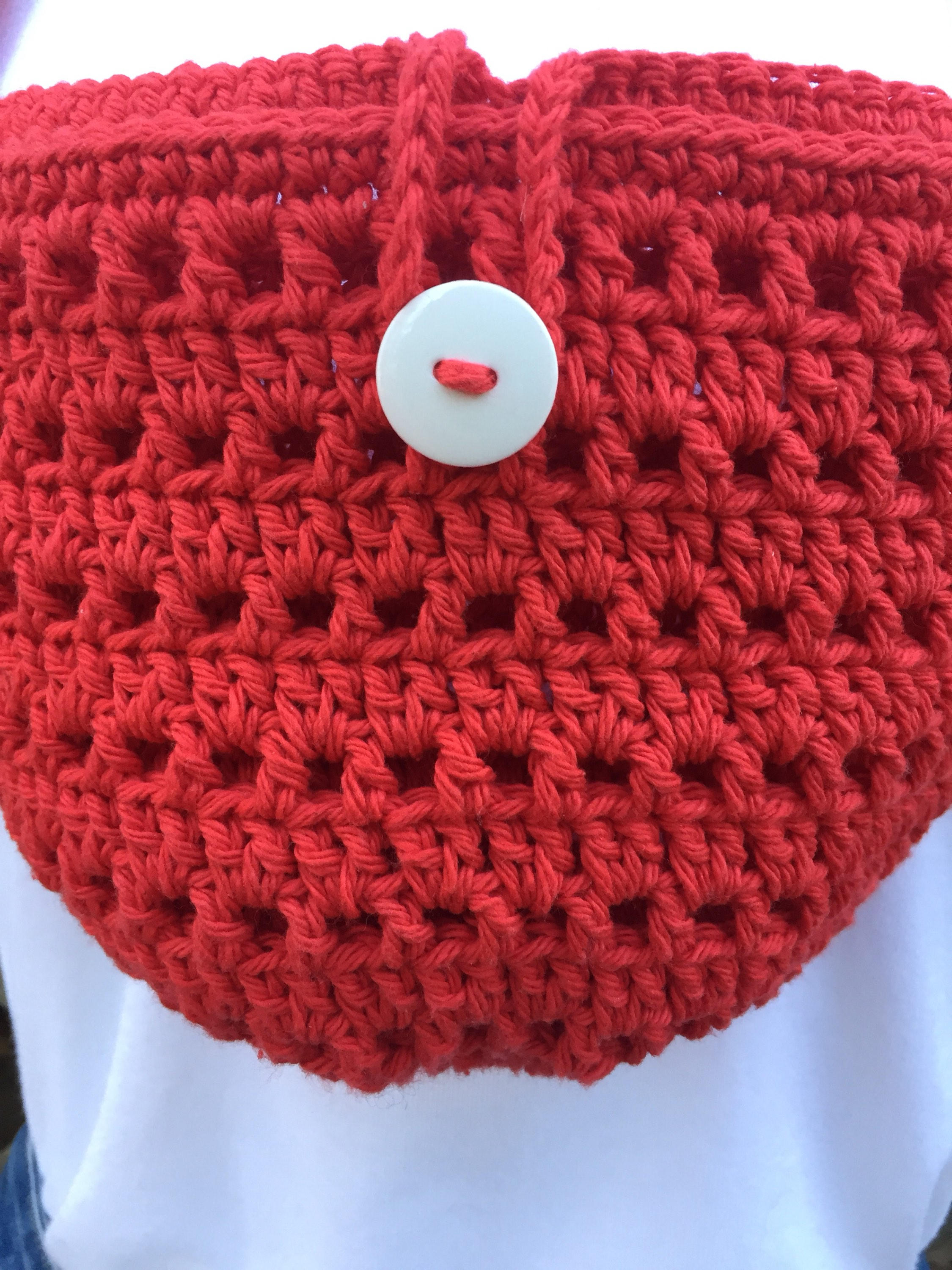 Child's Red Crochet Market Bag/purse Handmade 100% | Etsy