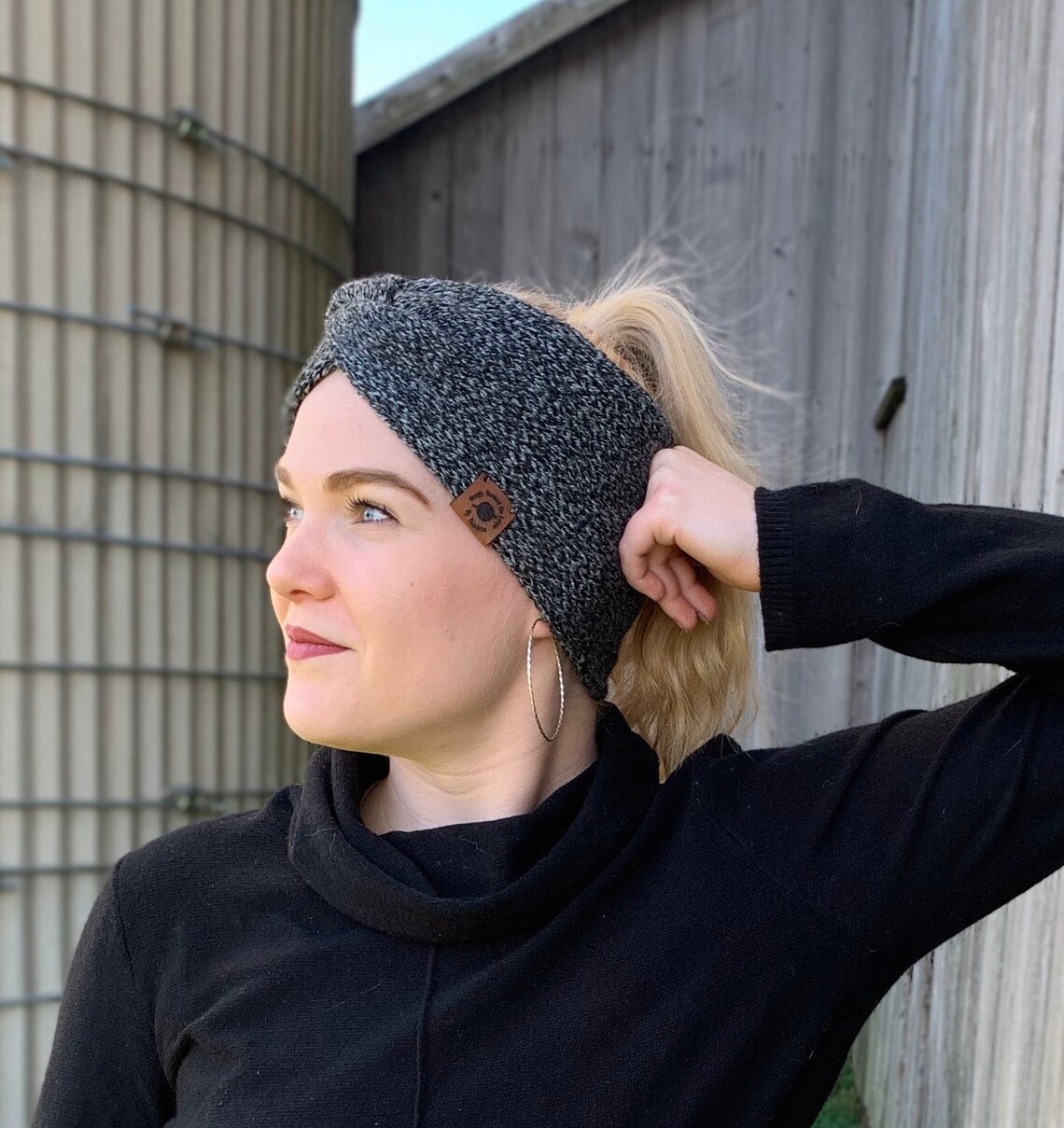 Knit Twisted Ear Muff, Headband, Knit Ear Muffs, Ear Warmer, Adult ...