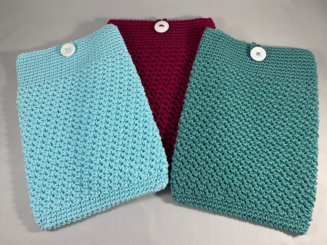 Crocheted iPad /tablet Case Sleeves With Button Protector Case - Etsy