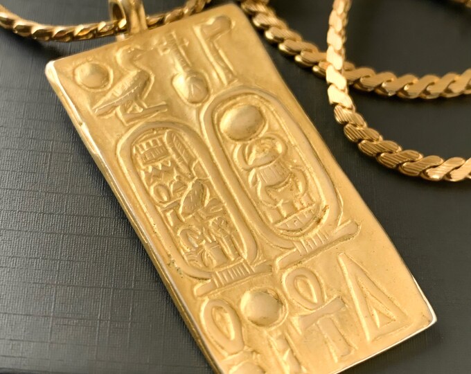Metropolitan Museum of Art MMA 1976 Egyptian Pendant Necklace / Vintage ...