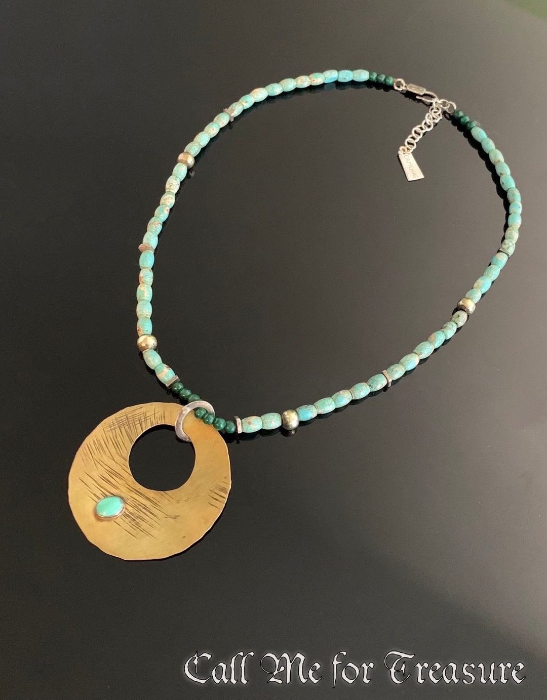Janice Lee Ripley Camenae Turquoise Bead Necklace - Etsy