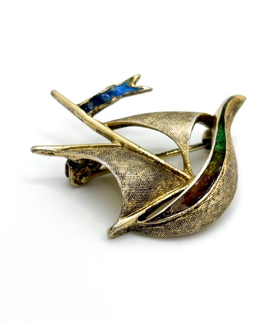Vintage Alice Caviness Sterling Silver Sail Boat Bro… - Gem