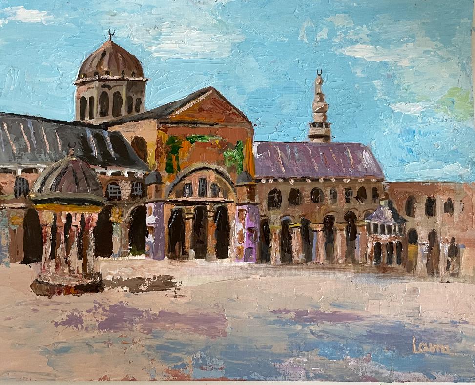 Custom Painting Islamic Mosque Calligraphy Gift New Home Hajj Hifz ...