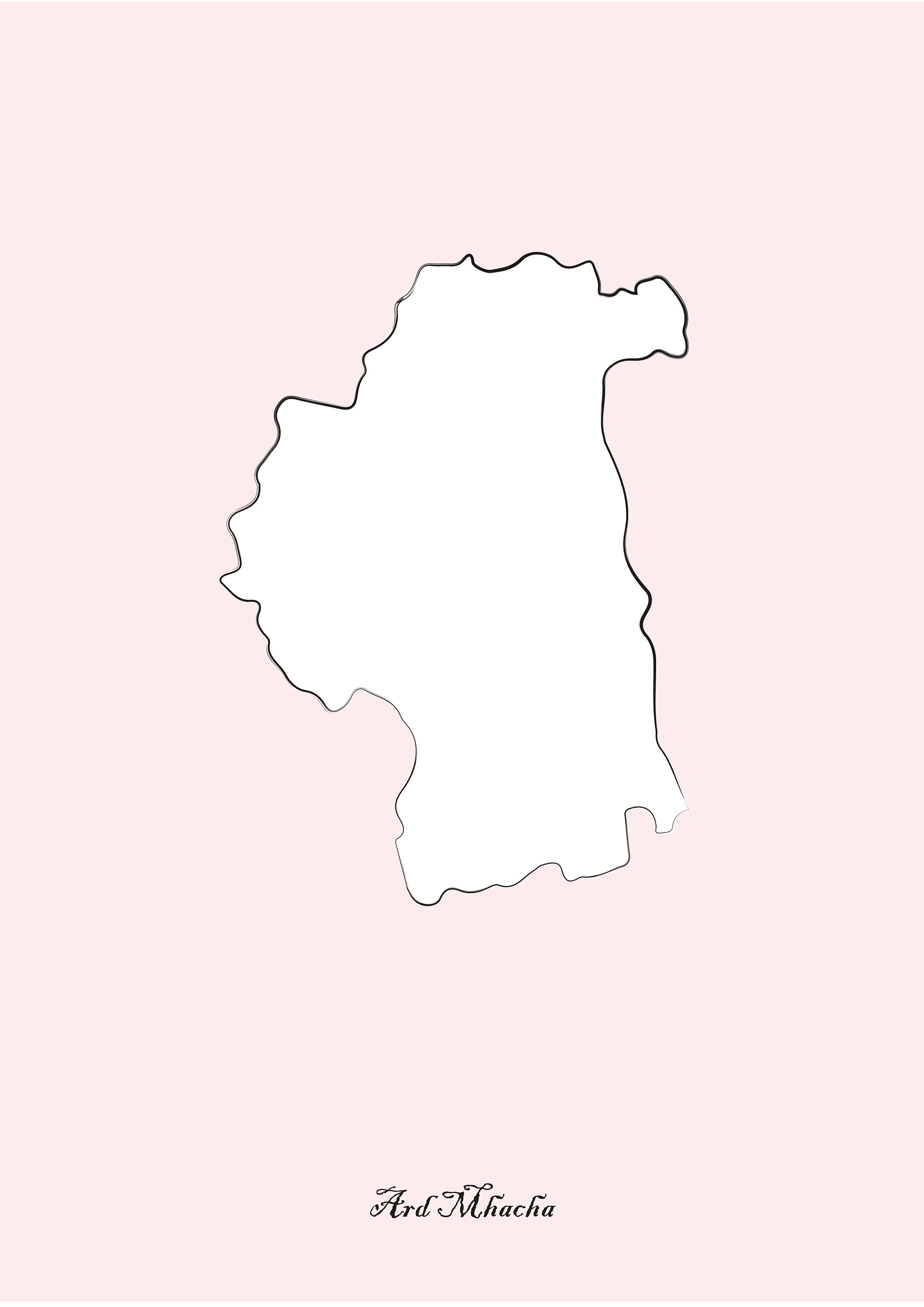 Ard Mhacha Co. Armagh Print Art Design Illustration | Etsy