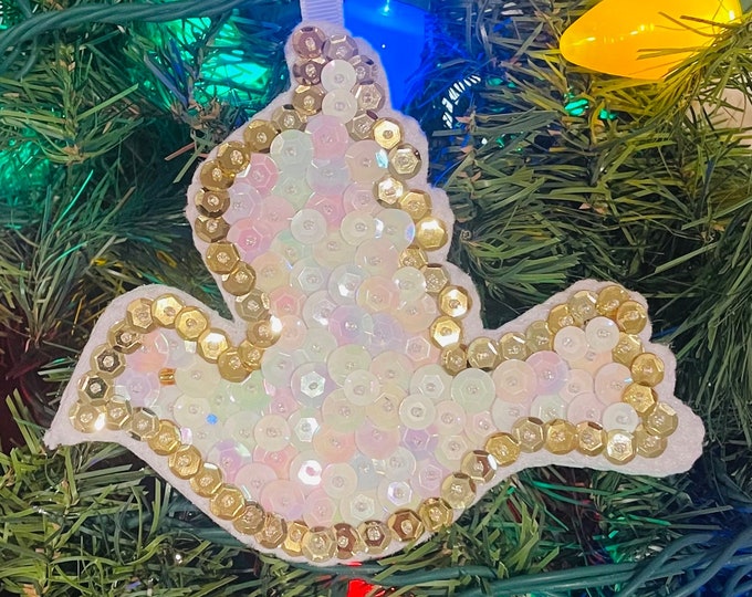 Handmade Christ Monogram Dove Christmas Ornament - Etsy