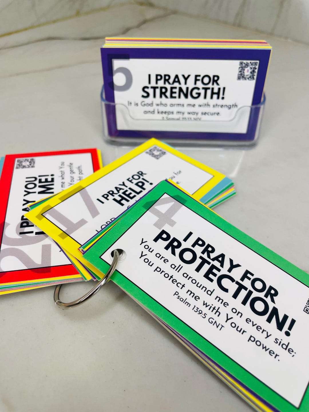 Daily Prayer & Bible Verse Cards: Uplifting Affirmations, Themed Verses ...
