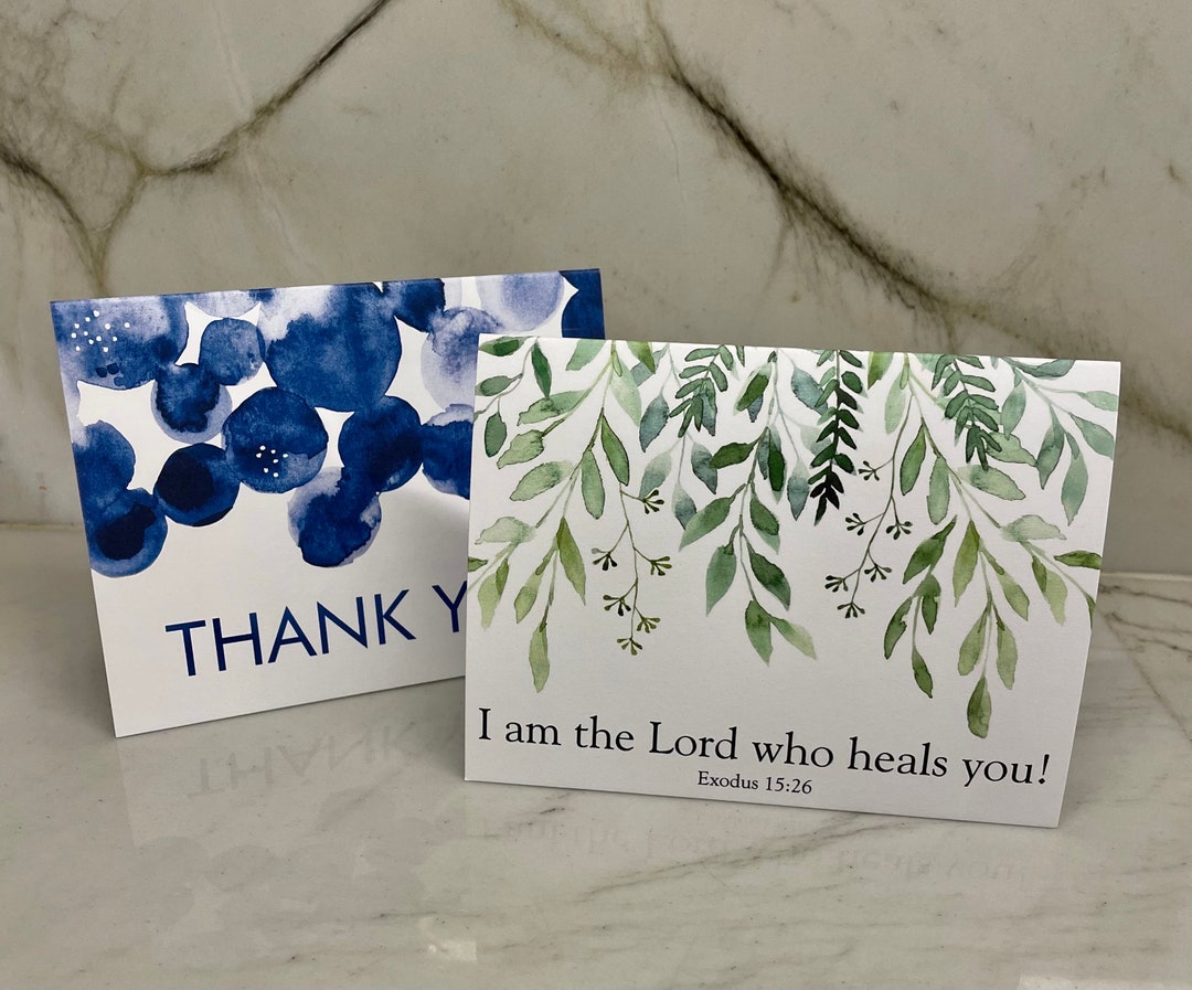Bible Verse Greeting Cards: Praying for You! or I Thank God for You! - Etsy
