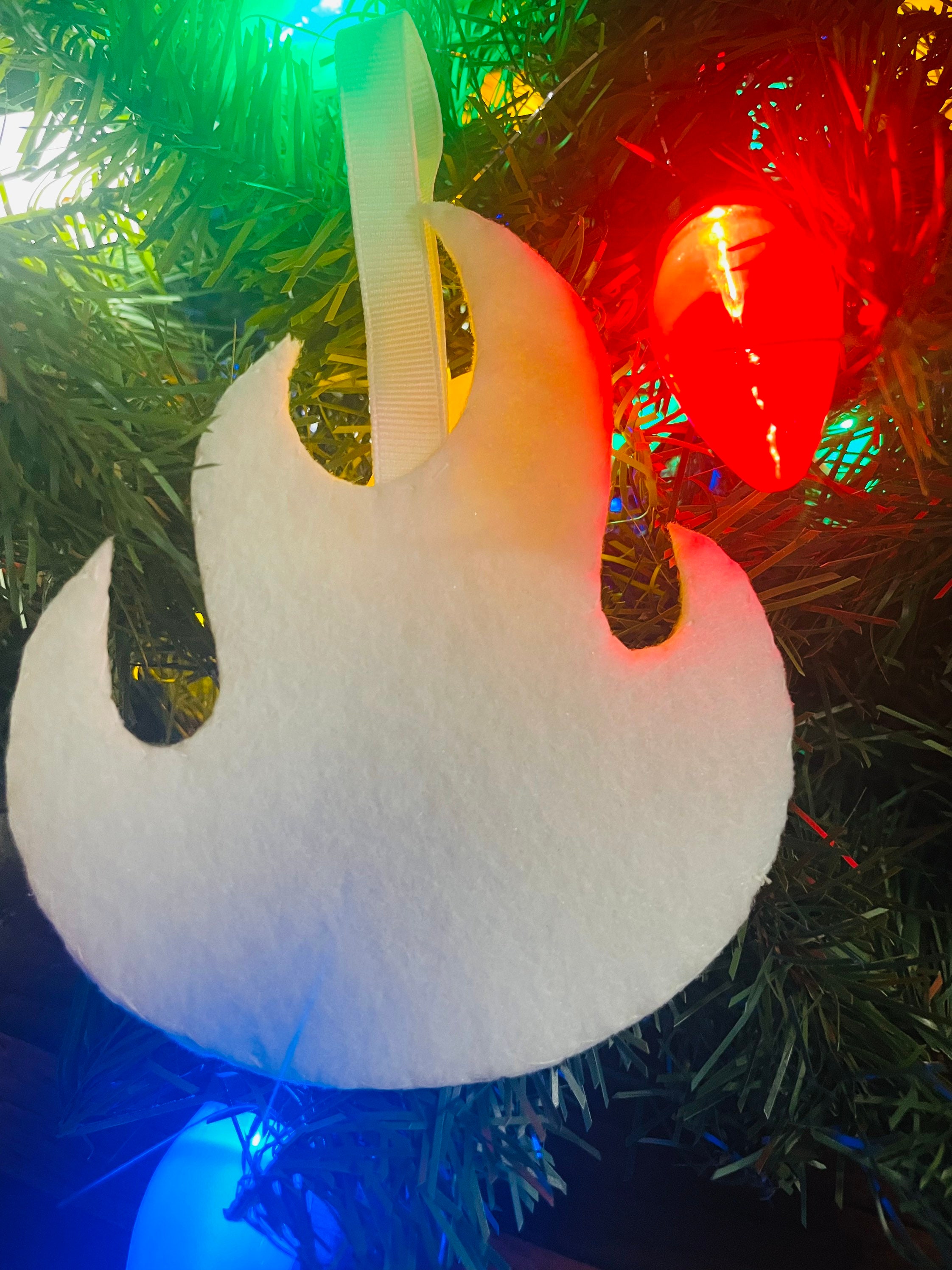 Christmas Christmonogram Handmade Flame Ornament - Etsy