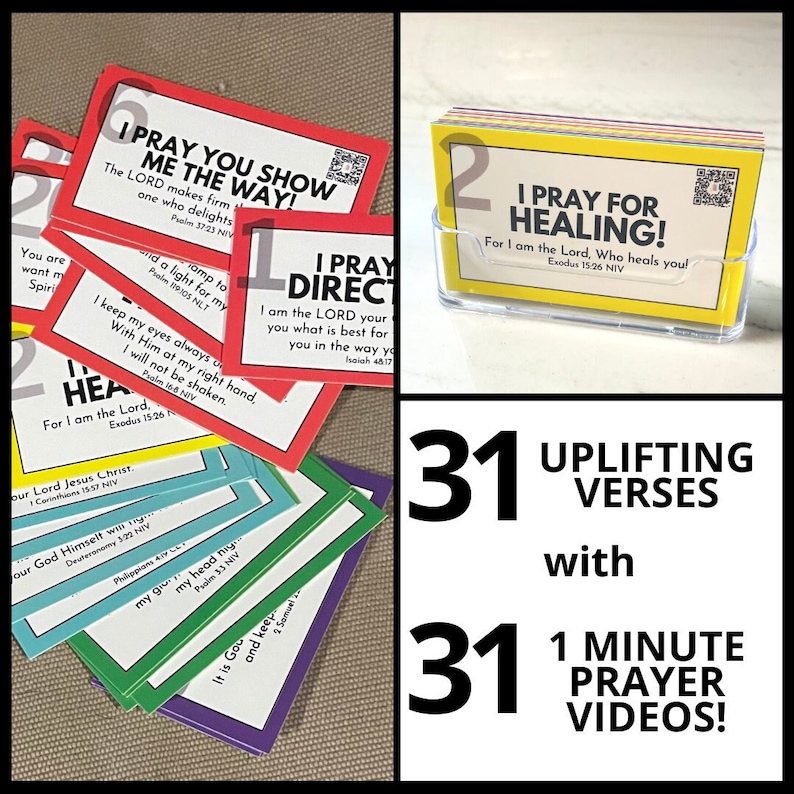 31 Uplifting Daily Prayer & Bible Verse Calendar With 31 Daily One ...