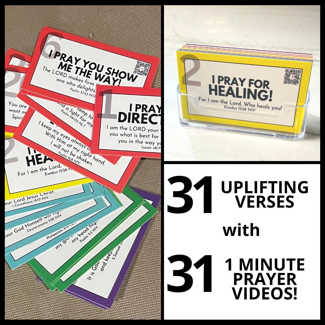 31 Uplifting Daily Prayer & Bible Verse Calendar With 31 Daily One ...