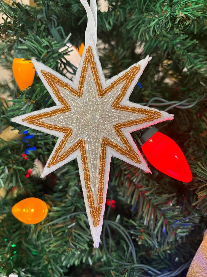 Christmas Christmon Nativity Star of Bethlehem Handmade Ornament - Etsy