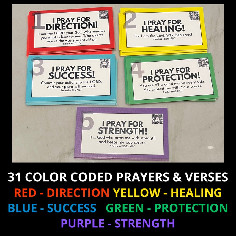 31 Uplifting Daily Prayer & Bible Verse Calendar With 31 Daily One ...