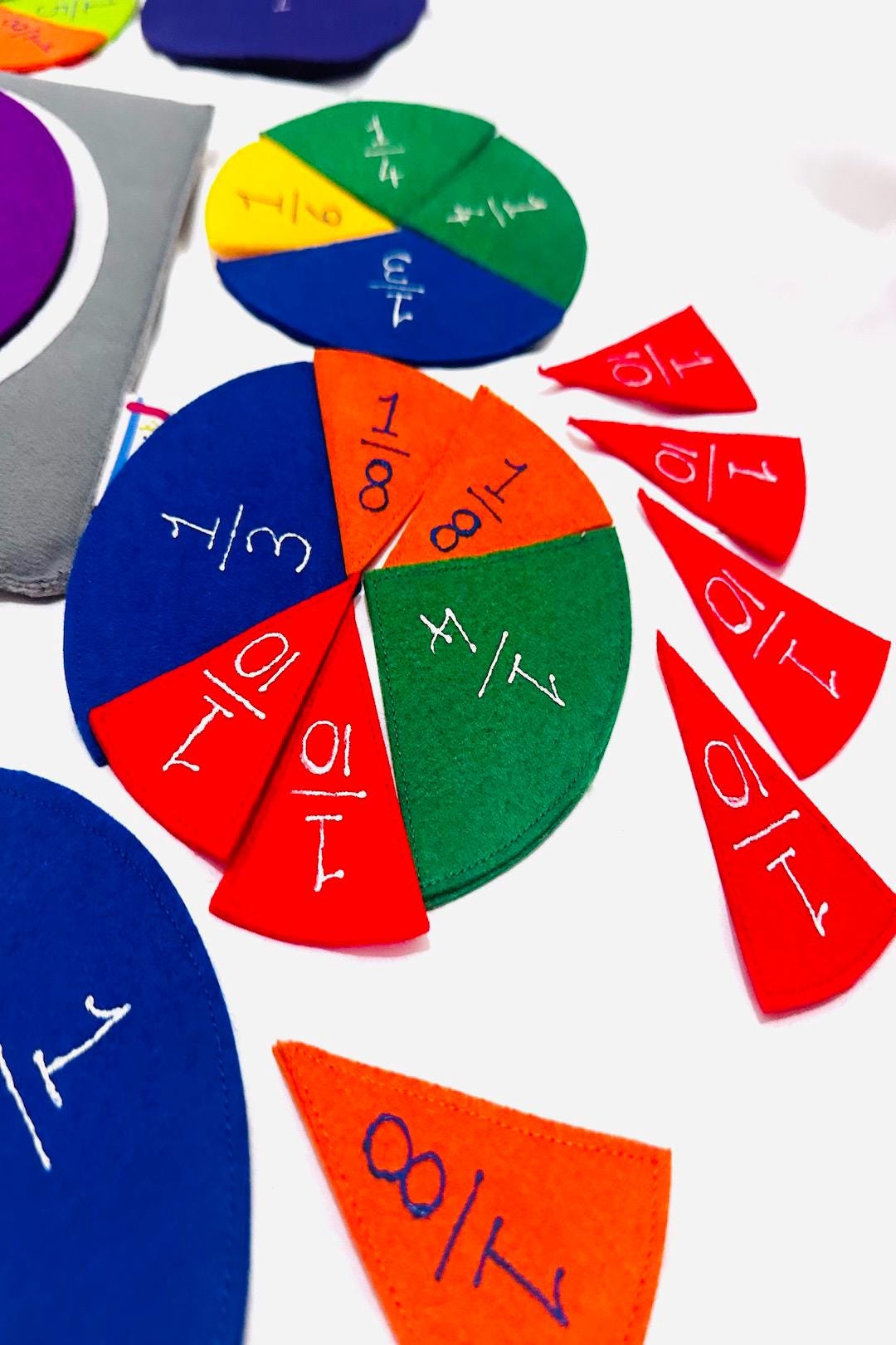 Fractions – A Part of Whole Math Activity - Fine Motor Play - Etsy