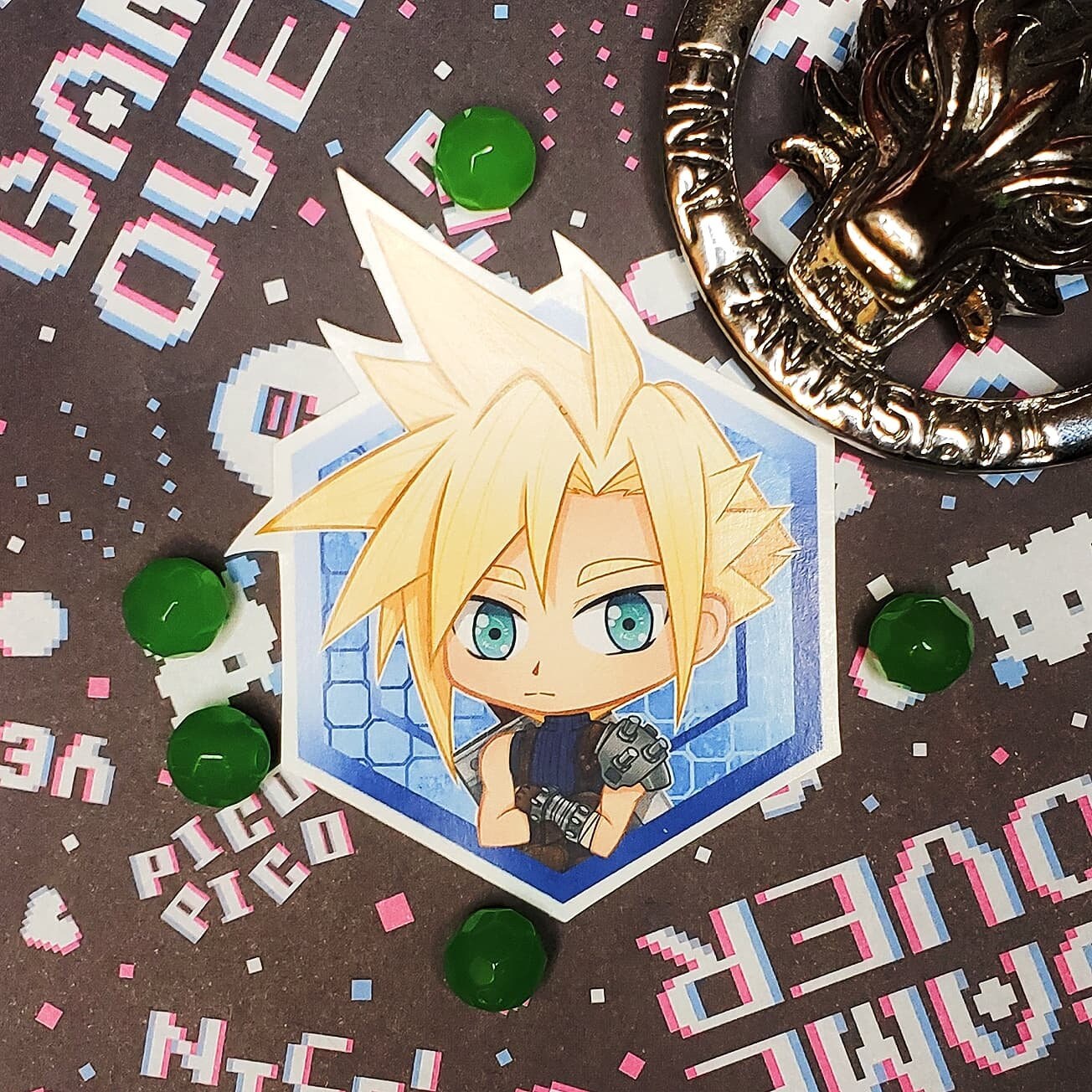 Final Fantasy 7 Sticker Cloud Strife Chibi Final Fantasy VII | Etsy