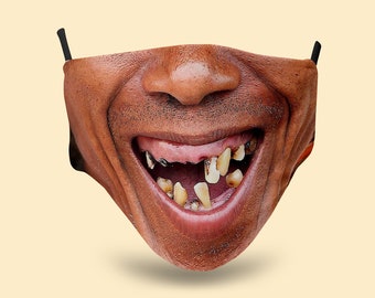 Face Mask With Teeth | Etsy