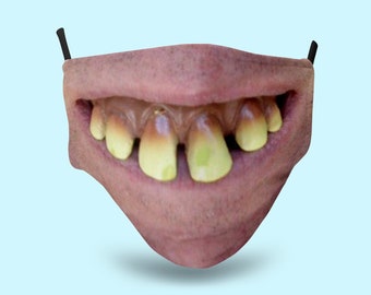 Black Face Mask Teeth - Etsy