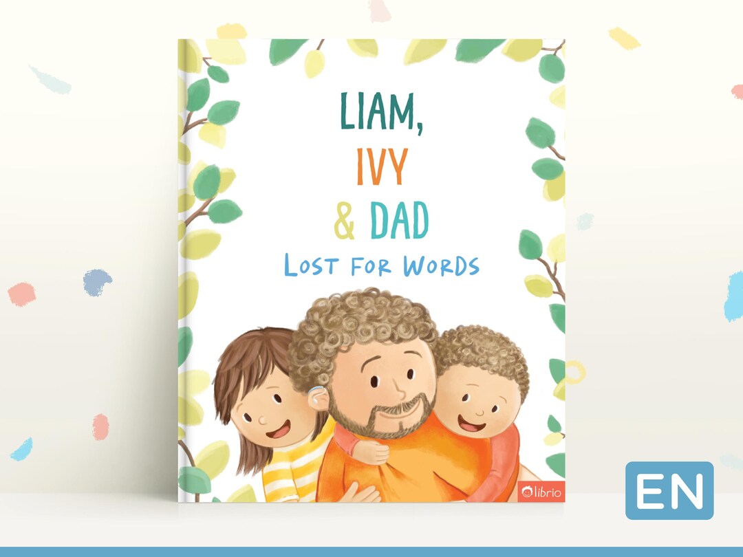 Personalized Dad Book With Two Kids: Lost for Words - Customized Gift ...
