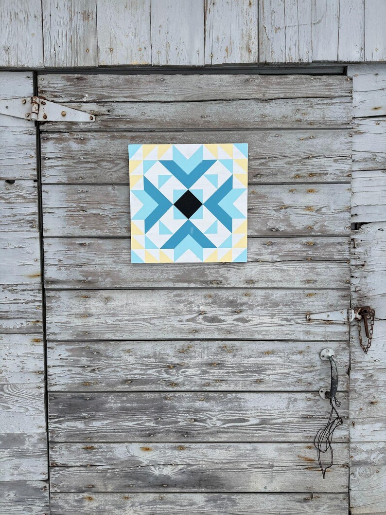 Ski Diamond Snowflake Barn Quilt - Etsy