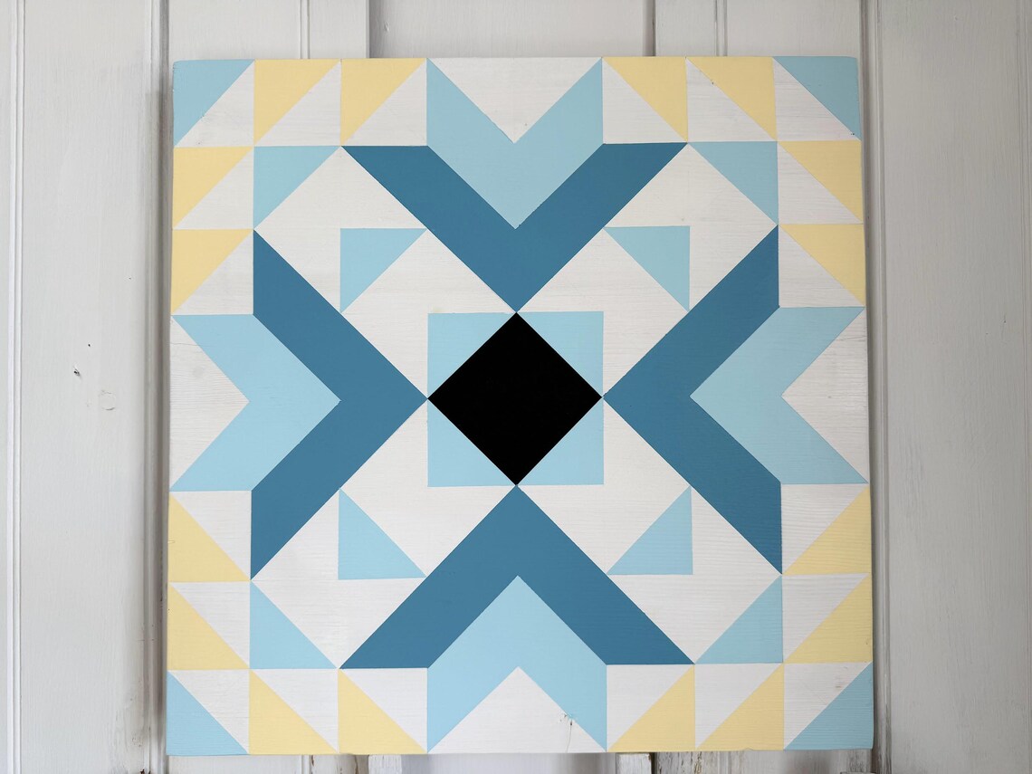 Ski Diamond Snowflake Barn Quilt - Etsy