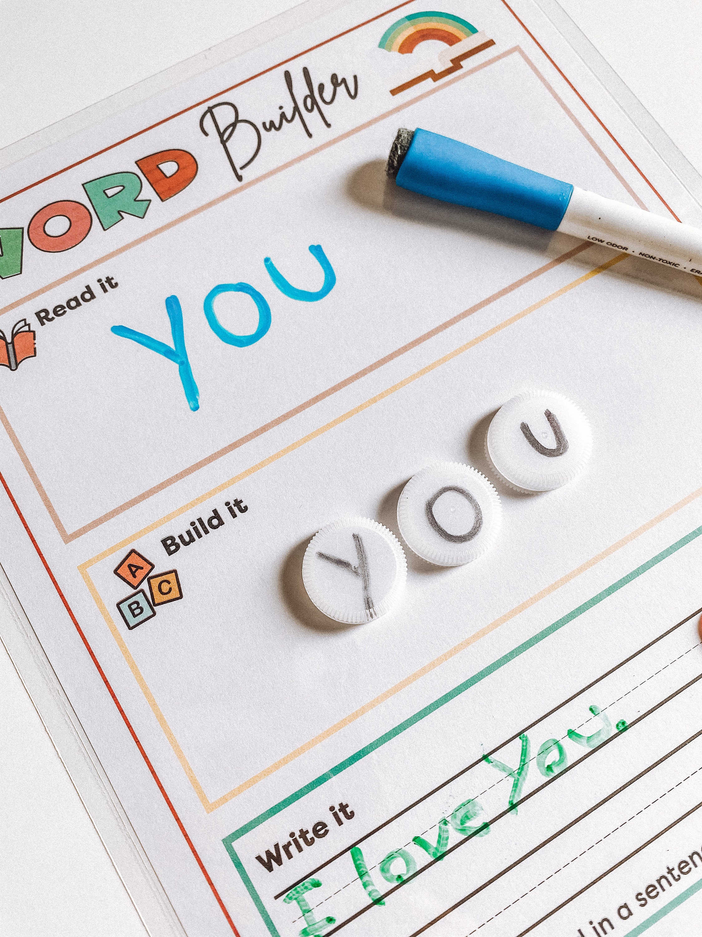 Sight Word Game, Printable Spelling Game, Learn to Read, Writing ...