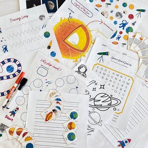 Solar System Printable Activity Bundle Pack | Space Games, Space Kids ...