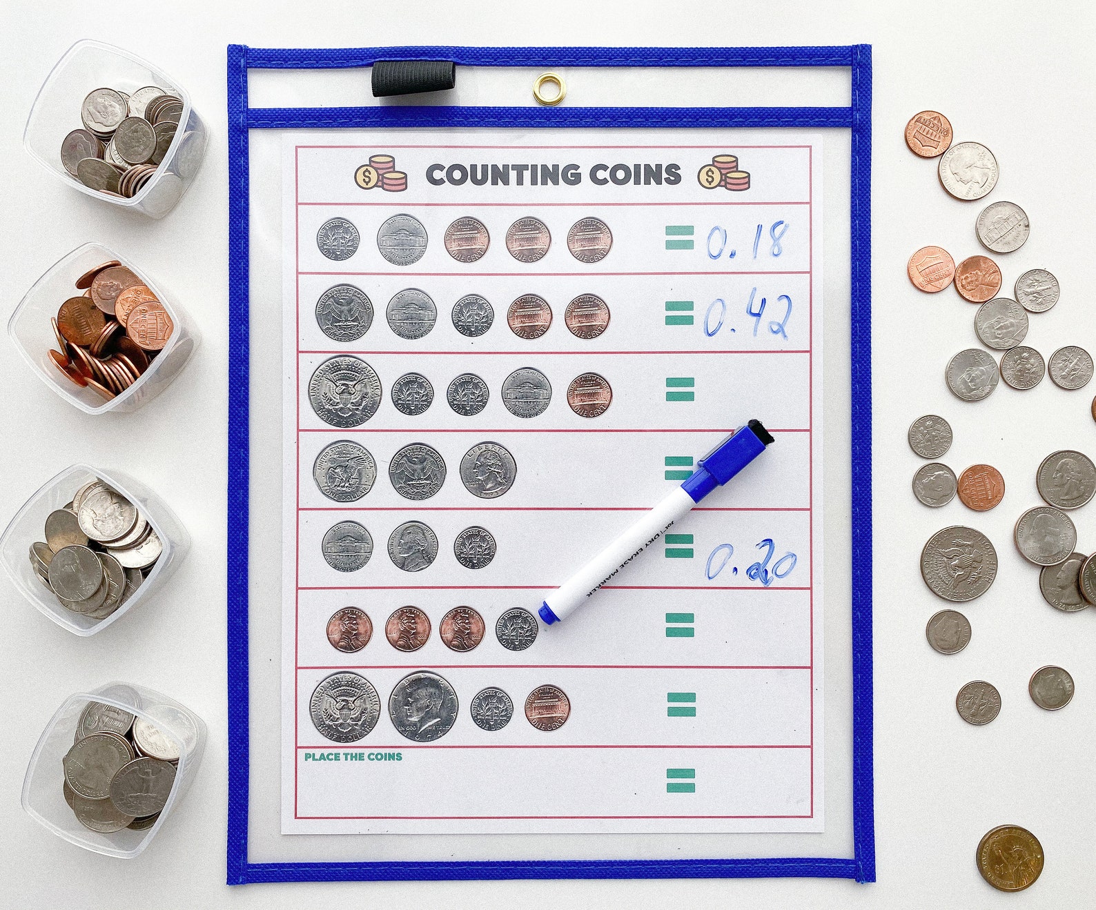US Coins Counting Worksheet: Homeschool Money Activity (PDF Download ...