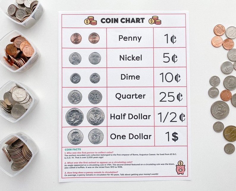 US Coins Counting Worksheet: Homeschool Money Activity (PDF Download ...