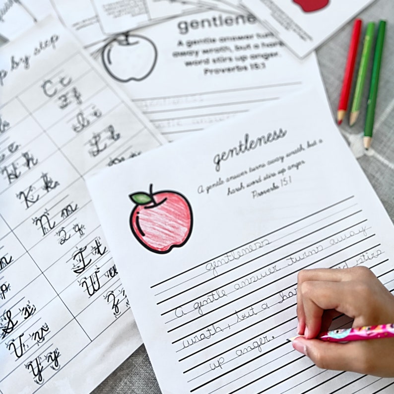 Instant Download, FRUITS of the SPIRIT Bible Verse Activity Pack ...