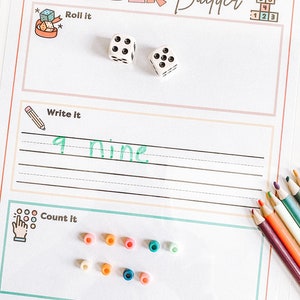 Sight Word & Number Builder Kids Printable Activity | Learn Math ...