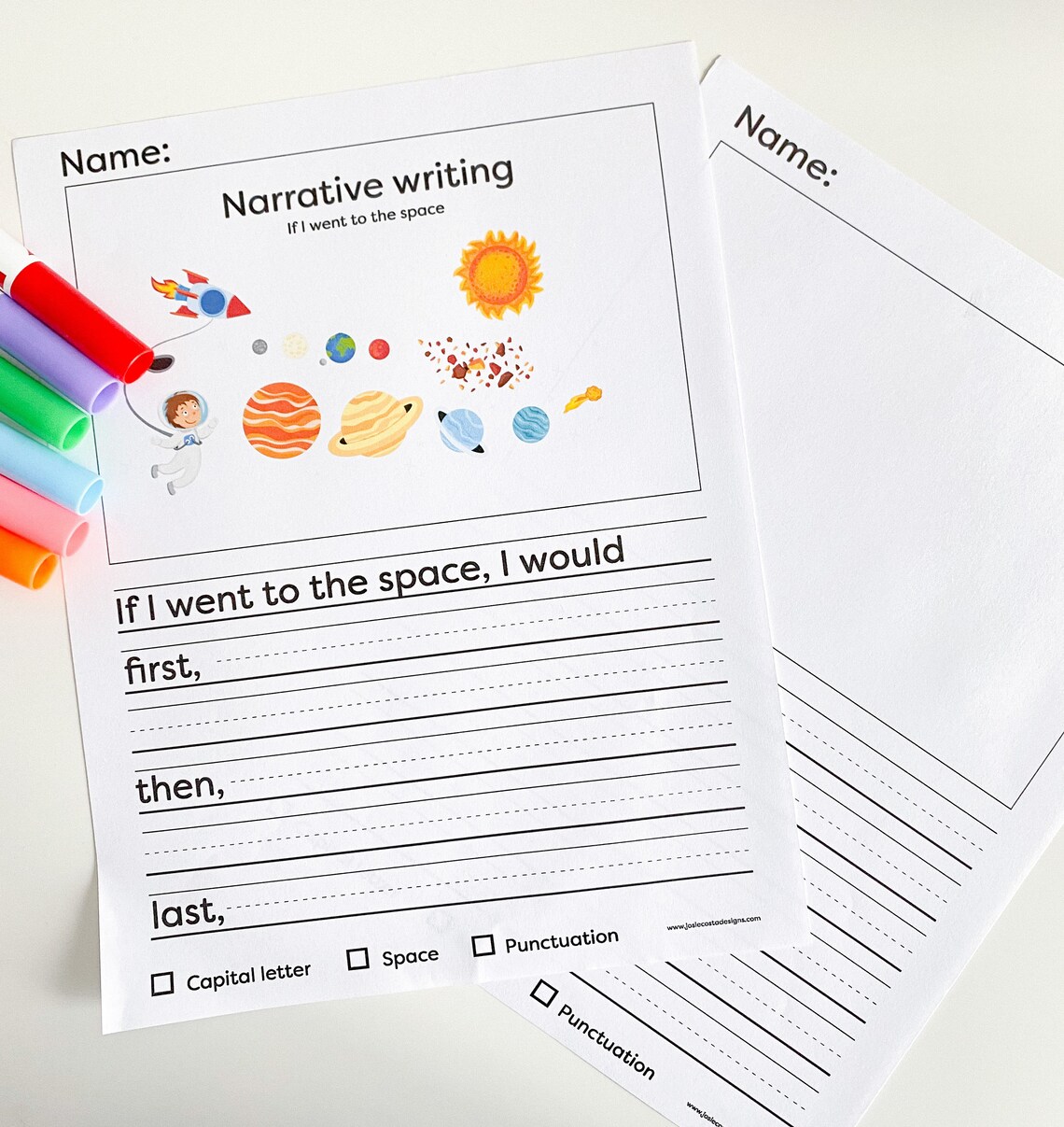 Kids Writing Paper - Instant Download - Opinion, Informational and ...