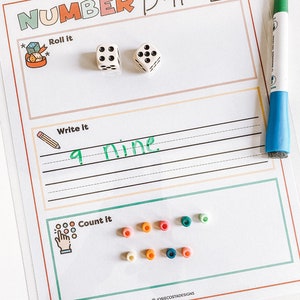 Math Game, Counting Practice, Kids Math Game, Printable Download ...