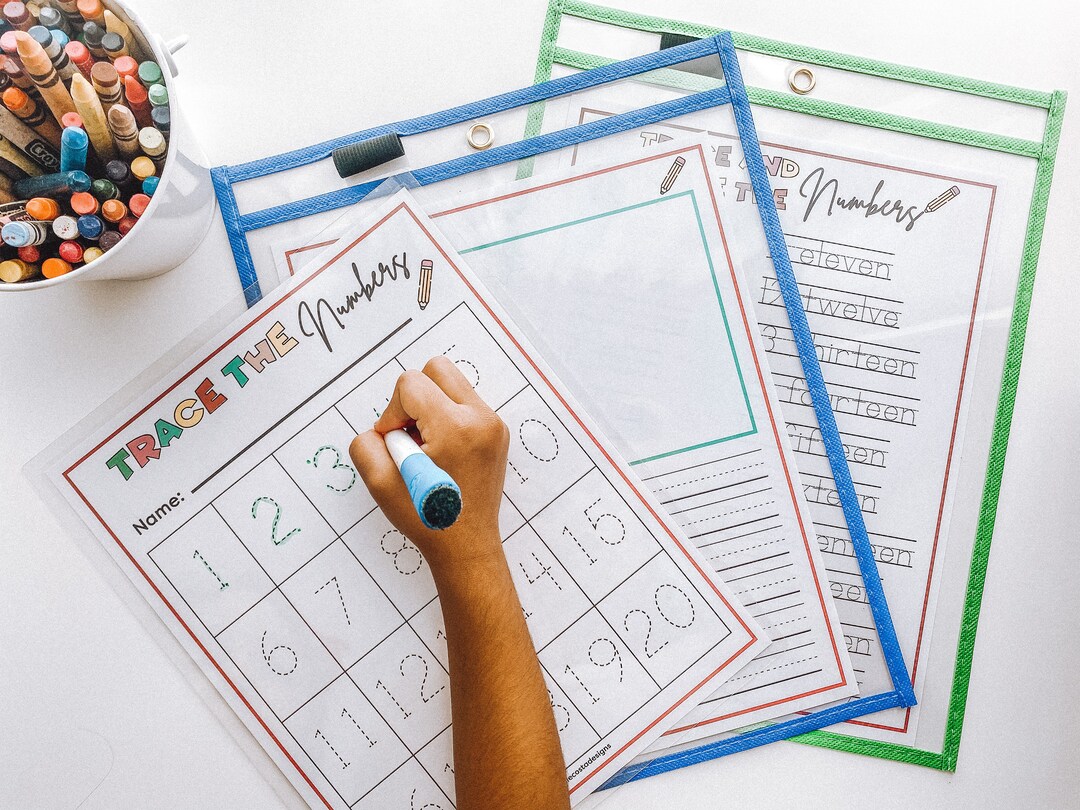Alphabet & Number Tracing Bundle: Homeschool Printable Activity (PDF ...