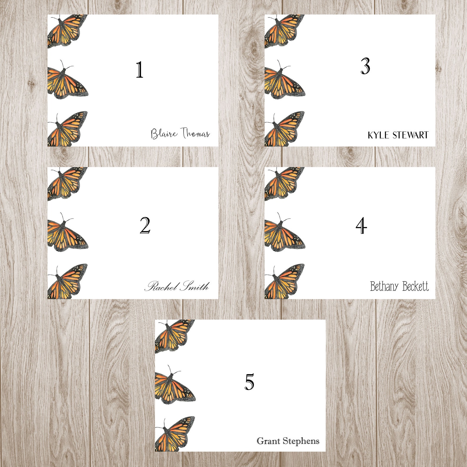Monarch Butterfly Stationery Personalized or Blank Flat - Etsy