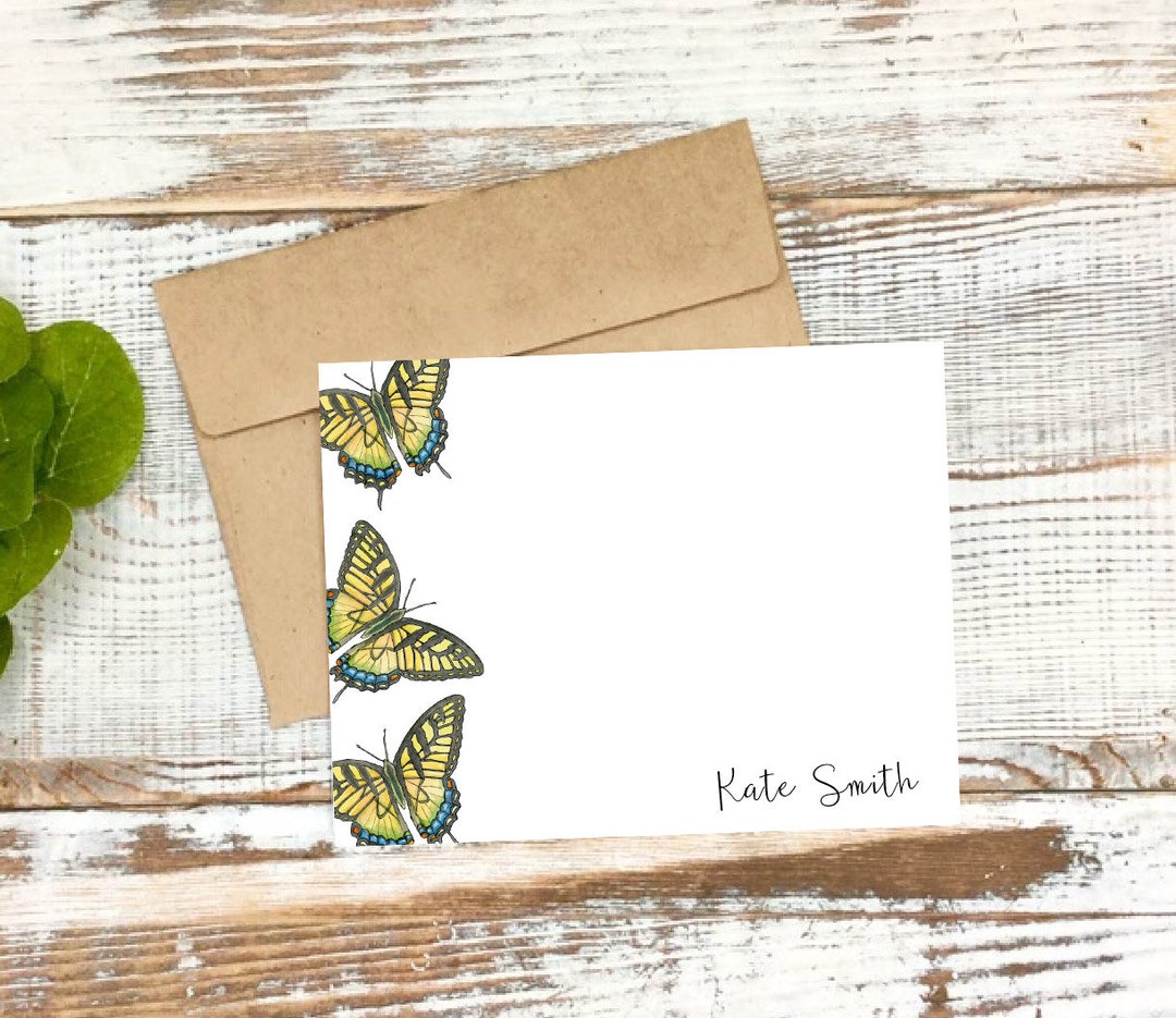 Eastern Tiger Swallowtail Notecards - Personalized or Nonpersonalized ...