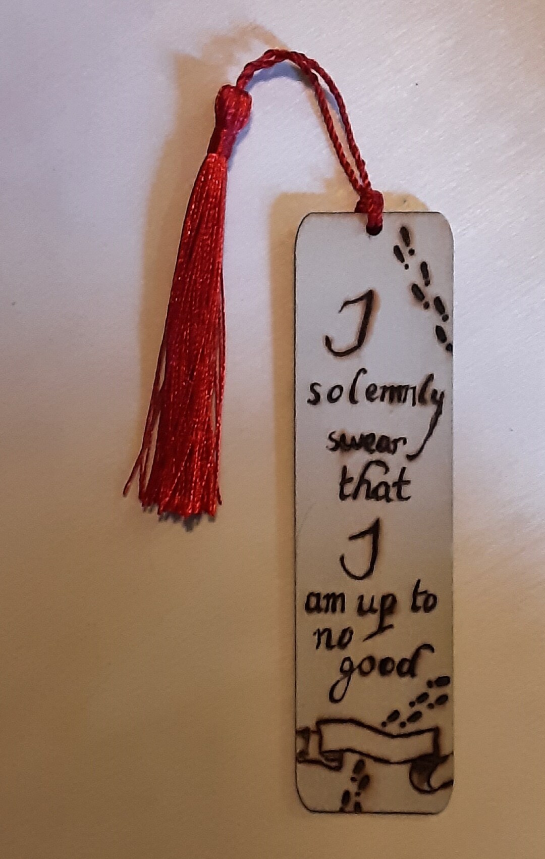Harry Potter Marauders Map Music Score Pyrography Tassel - Etsy