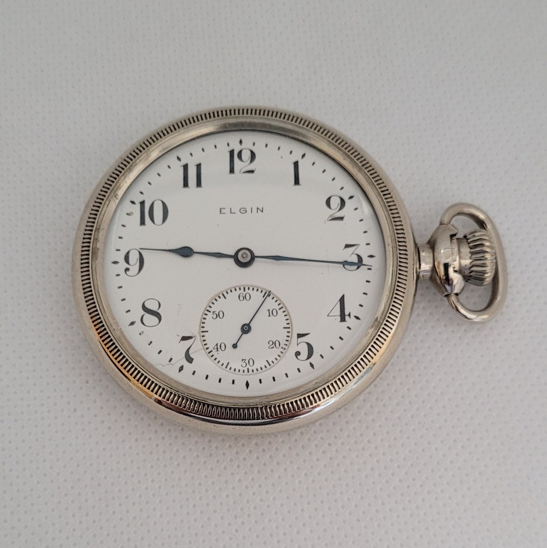 Elgin 52mm 1906 Pocket Watch, 17 Jewel Fully Serviced 30-day Warranty ...