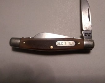 Old Timer Knife 2 Blades | Etsy