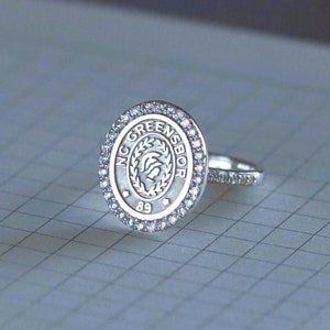 Silver and Gold College Class Rings, Women's Class Ring, Gold ...