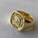 Memento Mori Gold Cushion Ring, Memento Mori Signet Ring, Fate Ring ...